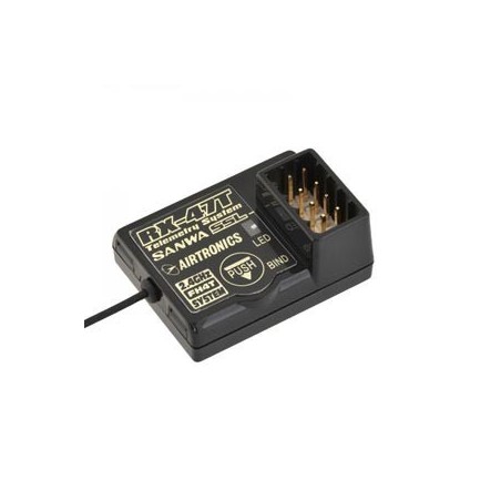 Receptor Sanwa RX-47T - 4 Canales 2.4 GHZ FH4 SSL/Telemetria