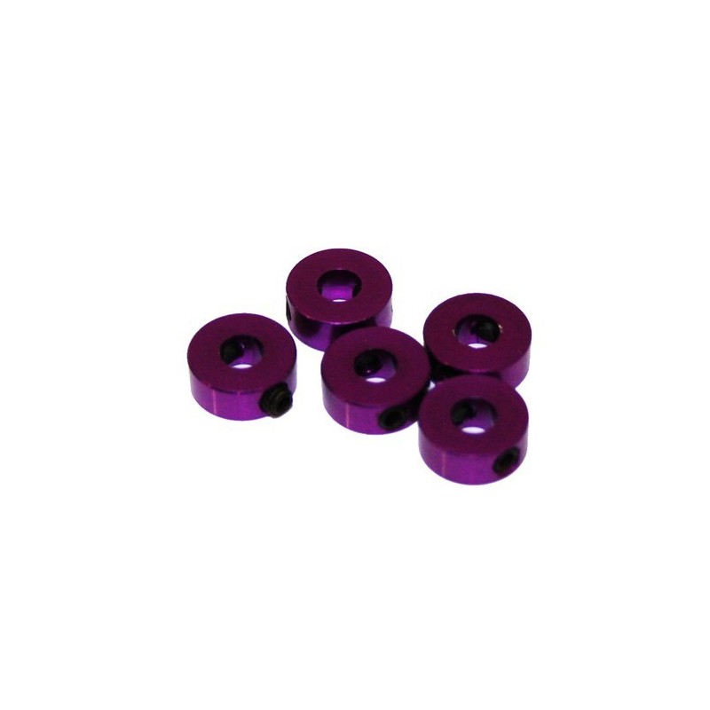 Prisioneros de 4 mm Aluminio Morado x5 uds.