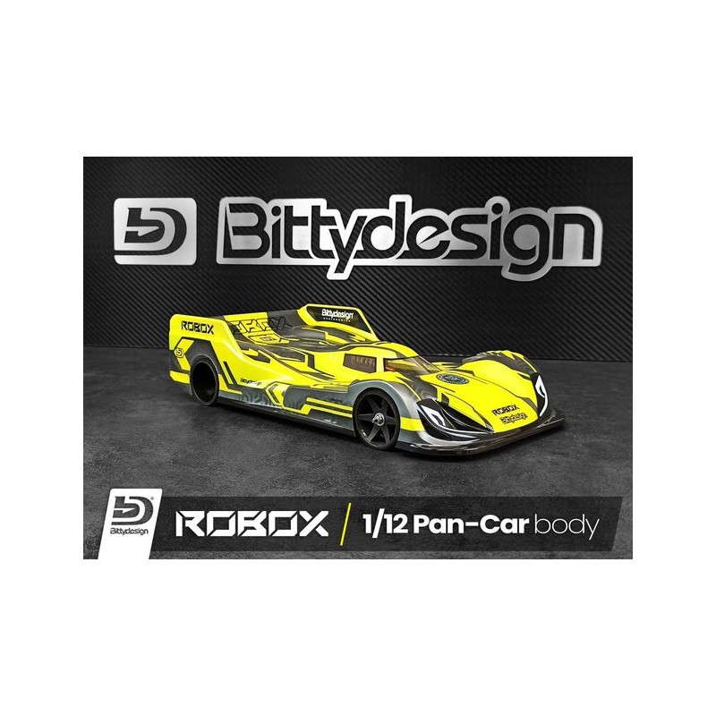 Robox 1/12 Pan Car Light Weight clear body Bitty Design