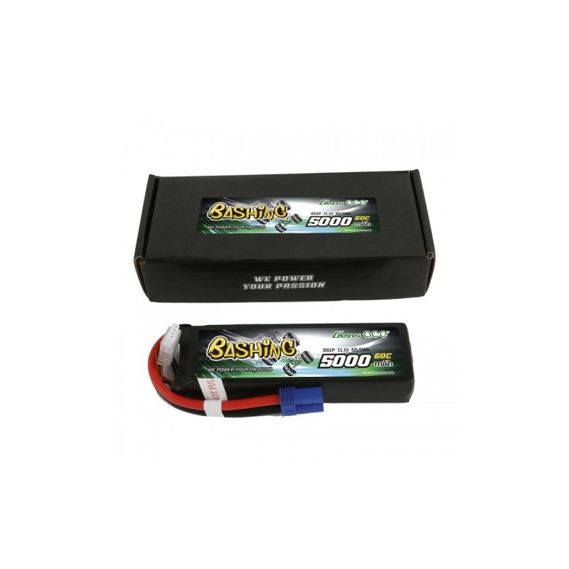 LiPo battery GENS ACE 5000 mAh 11.1v 60C 3S1P EC5